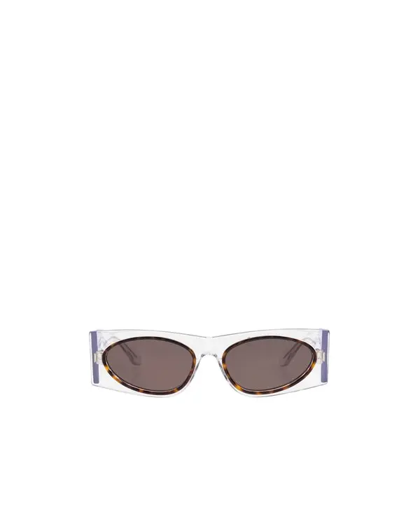 Alaïa Oval Frame Sunglasses - Brown