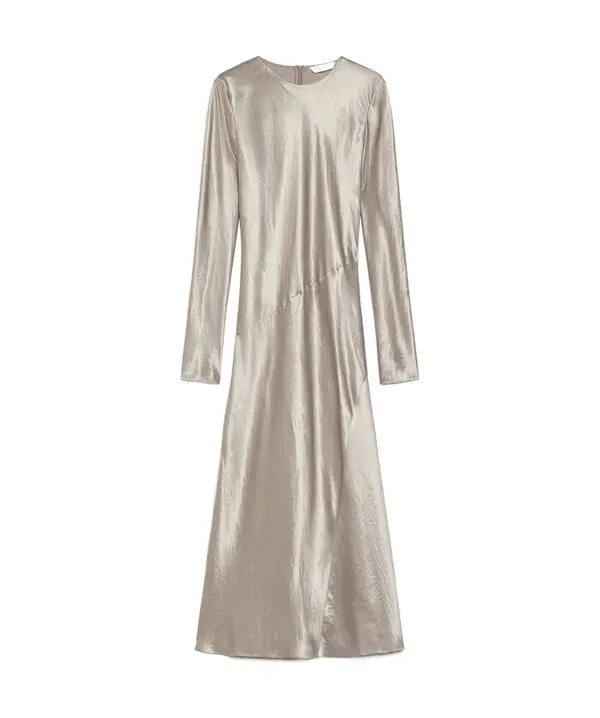 Max Mara Long-sleeved Round Neck Dress