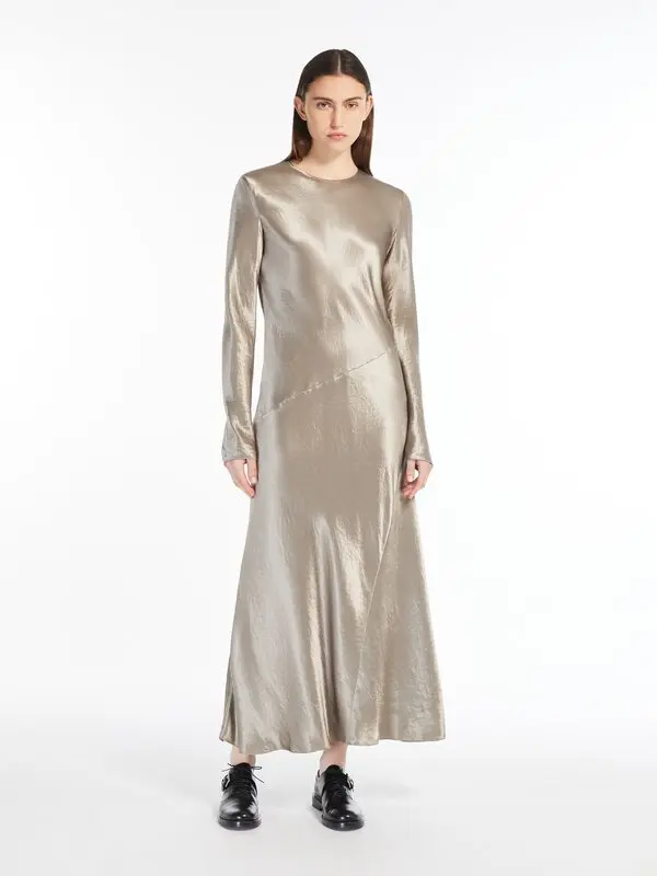 Max Mara Long-sleeved Round Neck Dress
