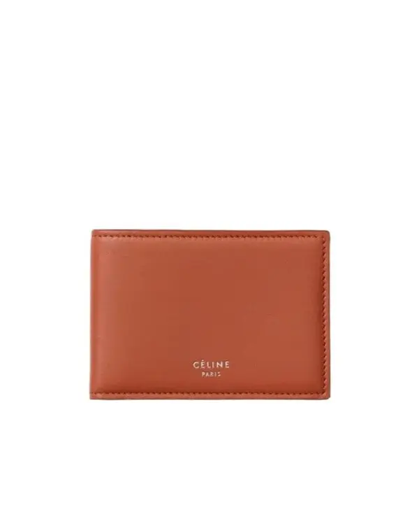 Celine Logo Wallet - Brown