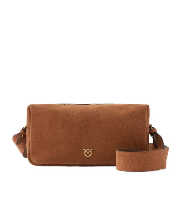 Pinko Zippered Shoulder Bag - Brown