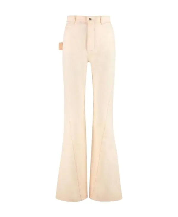 Bottega Veneta High-waist Paneled Jeans - Pink