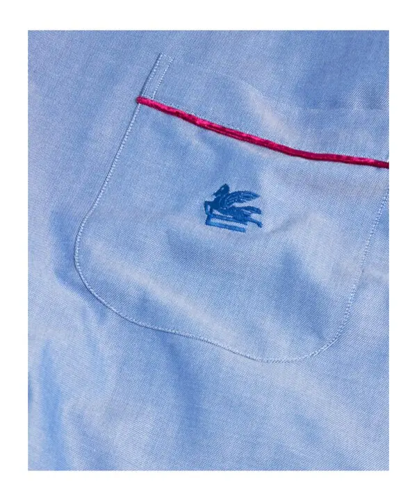 Etro Pegaso Embroidered Oxford Shirt