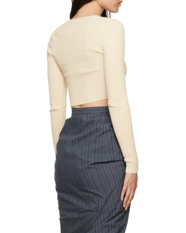 VIVIENNE WESTWOOD Bea Cropped V-neck Jumper