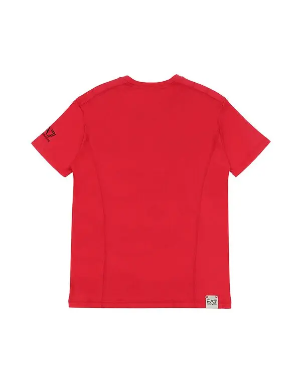 EA7 Logo Striped T-shirt