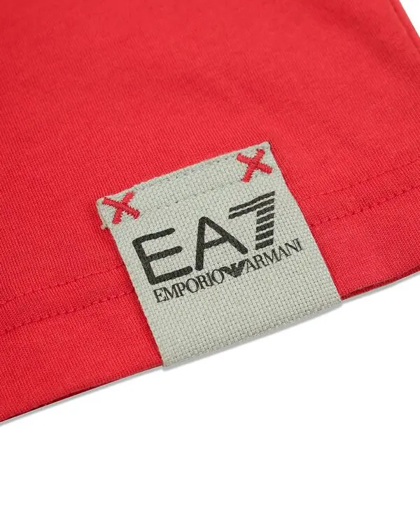 EA7 Logo Striped T-shirt
