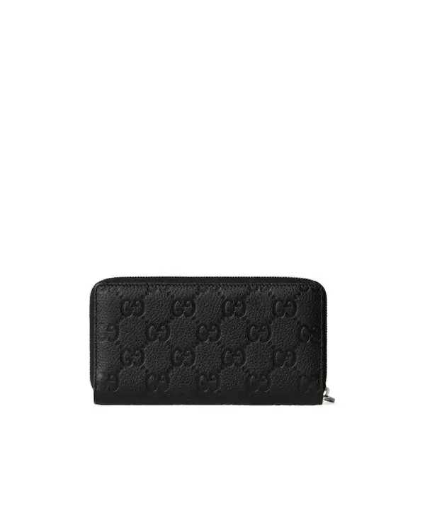 Gucci Imprint Zip Around Wallet