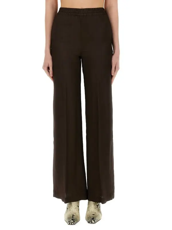 Aspesi Elasticated Waistband Straight Leg Trousers - Brown