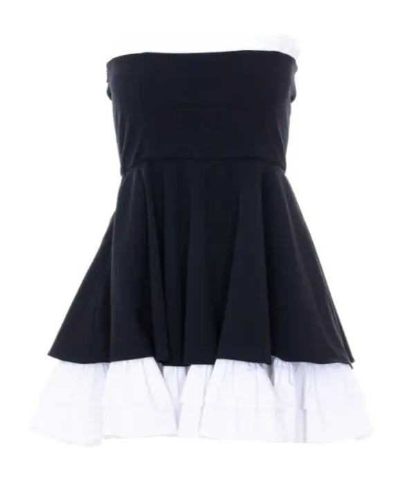ANIYE BY Strapless Ruffled Mini Dress