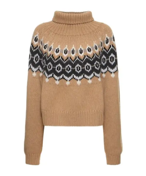 Khaite Amaris Fair Isle Turtleneck Sweater