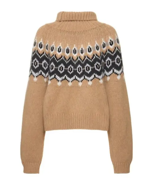 Khaite Amaris Fair Isle Turtleneck Sweater