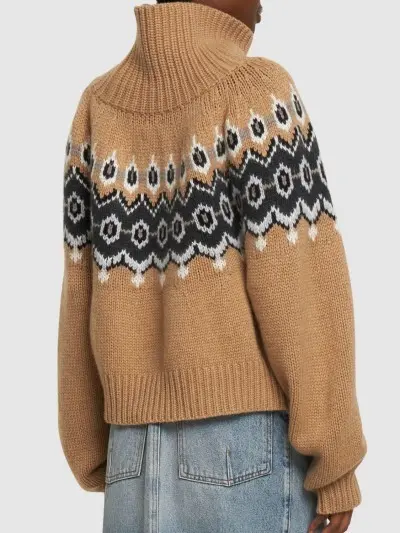 Khaite Amaris Fair Isle Turtleneck Sweater