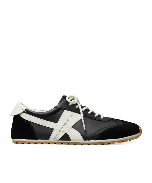 Tory Burch Hank Field Low-top Sneakers - Black/beige/black