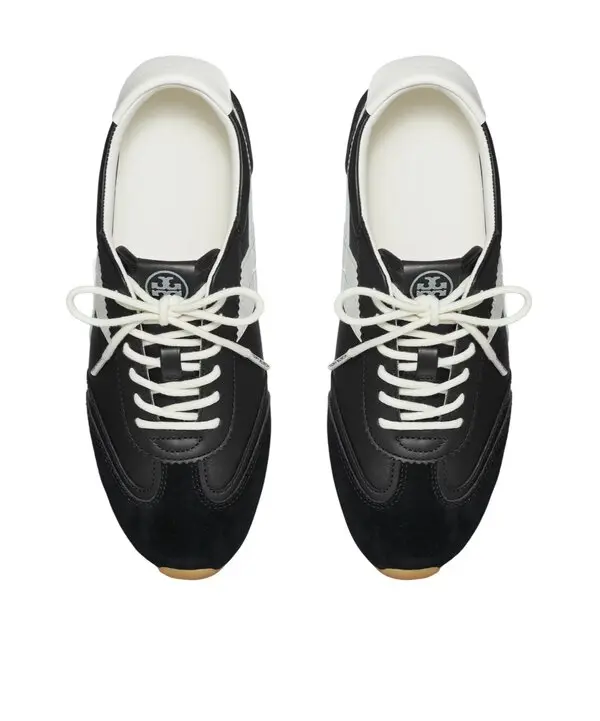 Tory Burch Hank Field Low-top Sneakers - Black/beige/black