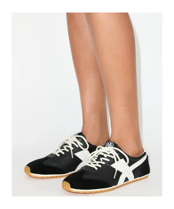 Tory Burch Hank Field Low-top Sneakers - Black/beige/black