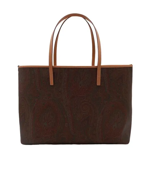 Etro Paisley Printed Large Tote Bag - Black