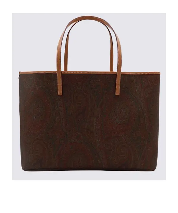 Etro Paisley Printed Large Tote Bag - Black