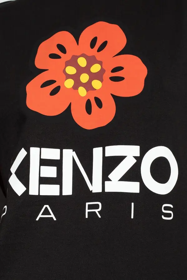Kenzo Logo Printed Crewneck T-shirt