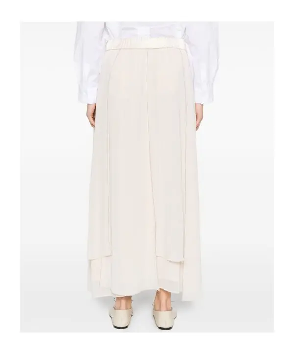 Peserico Elasticated-waistband Maxi Skirt