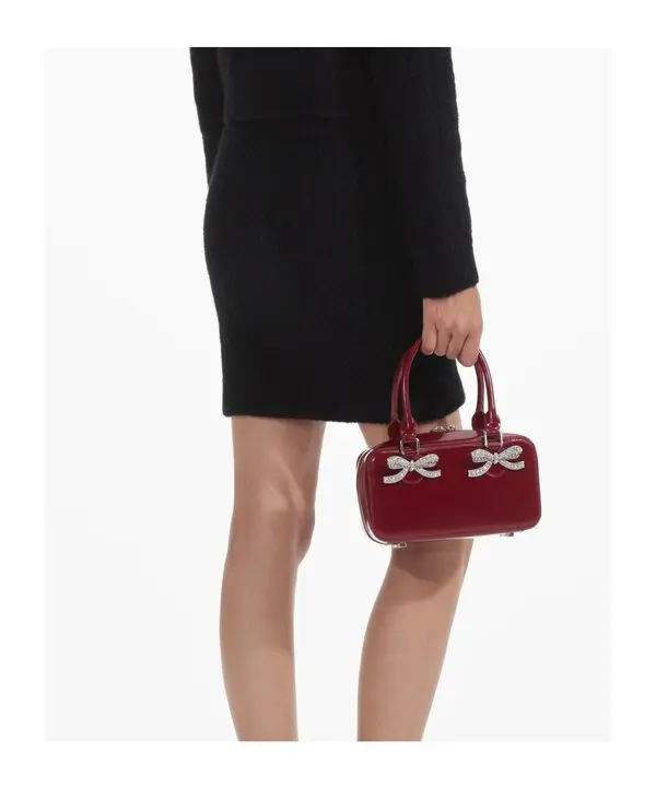 SELF-PORTRAIT Knitted Mini Skirt - Black