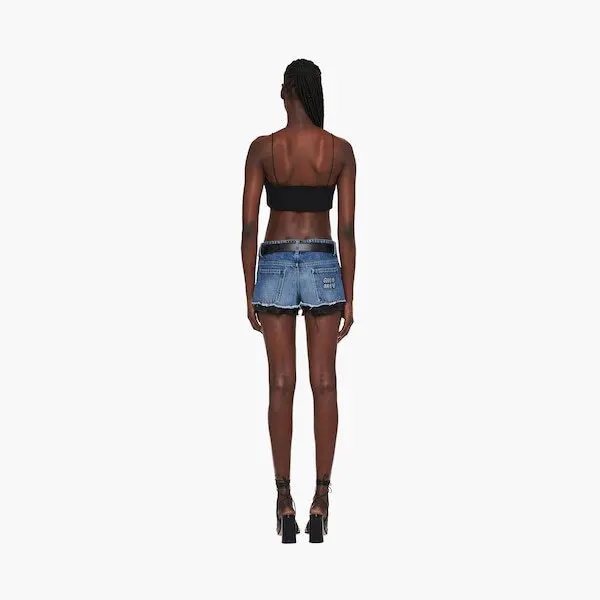 Miu Miu Denim Shorts - Blue
