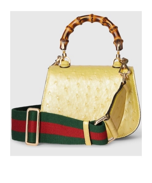 Gucci Bamboo 1947 Series Shoulder Bag - Light Yellow