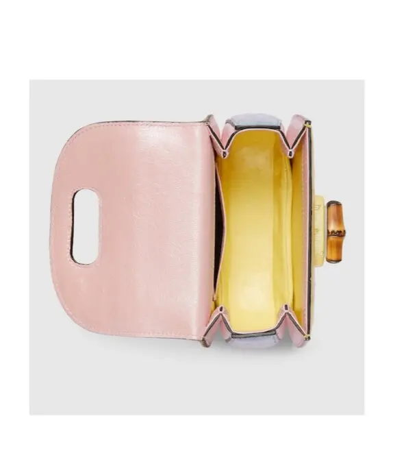 Gucci Bamboo 1947 Series Shoulder Bag - Light Yellow