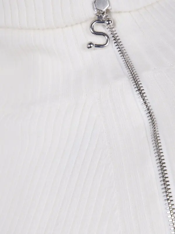 Sportmax Pinna Zip-detailed Jumper