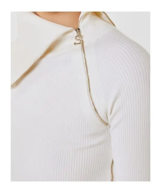Sportmax Pinna Zip-detailed Jumper