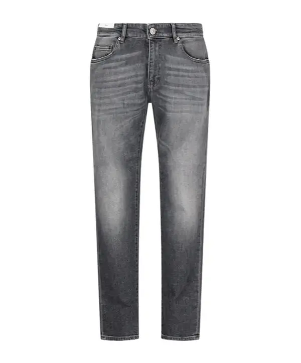 PT TORINO Slim-cut Mid-rise Jeans With Logo Patch - Black