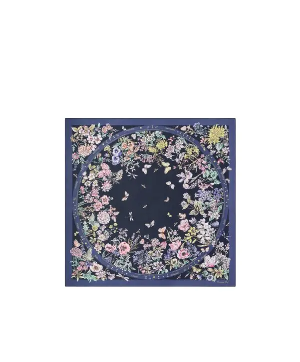 Dior Astral Flowers Shawl - Black