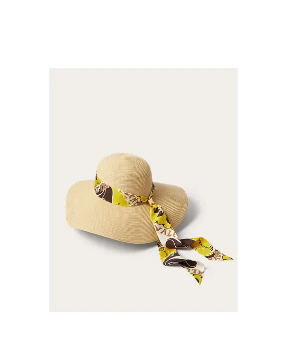 Valentino Garavani Roman Stud Wrapped Sun Hat