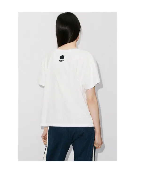 Kenzo Elephant Embroidered Crewneck T-shirt