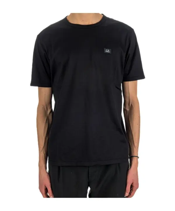 C.P. COMPANY Logo Patch Crewneck T-shirt - Black