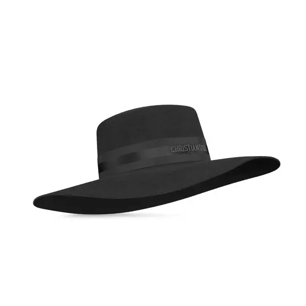 Dior Logo Band Wide-brim Hat