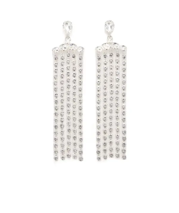 Magda Butrym Cascade Earrings With Crystal Embellishments - Silver