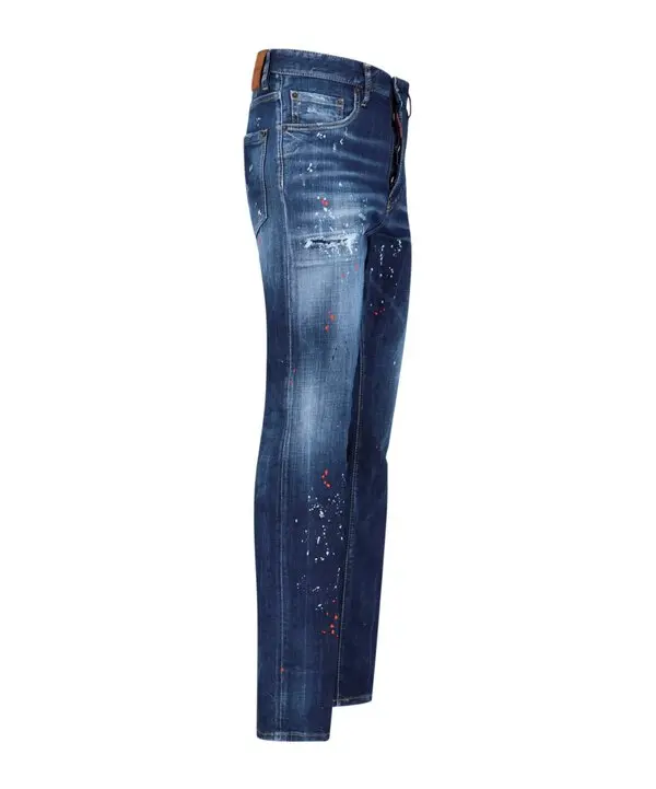 Dsquared2 Distressed Slim Jeans - Blue