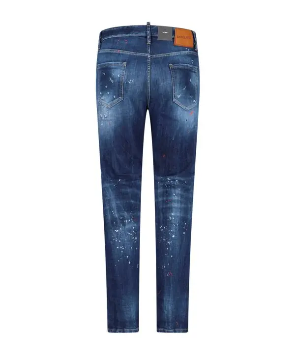 Dsquared2 Distressed Slim Jeans - Blue