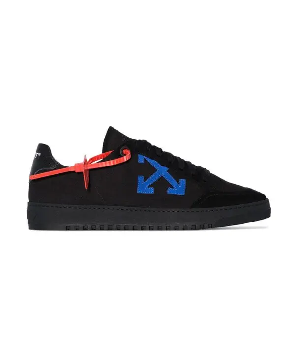 Off-White Logo Low-top Casual Sneakers - Black