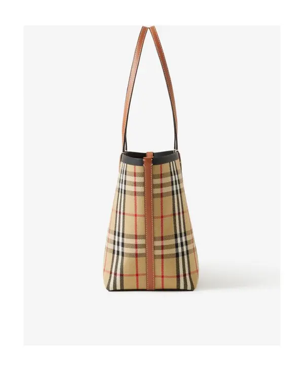 Burberry Checked Small Tote Bag