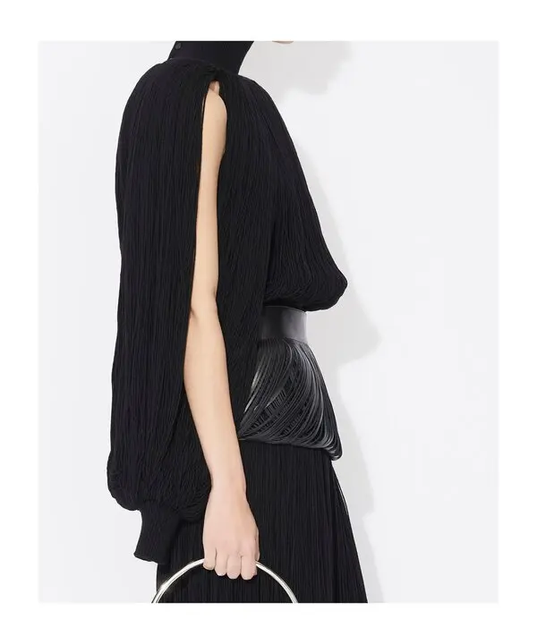 Alaïa High-neck Knitted Sweater With Cut-out Details