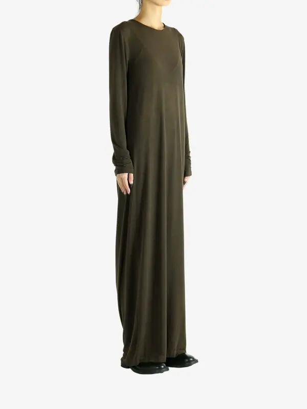 UMA WANG Long Sleeve Maxi Dress - Black