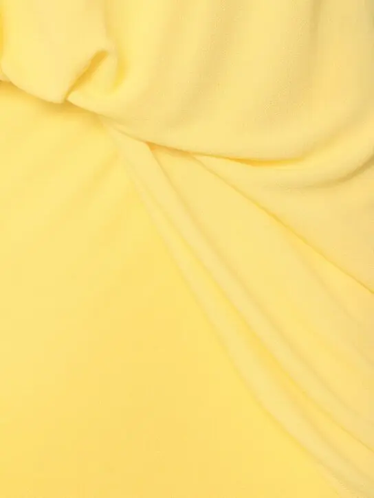 Jacquemus La Robe Peplo Longue Draped Long Dress