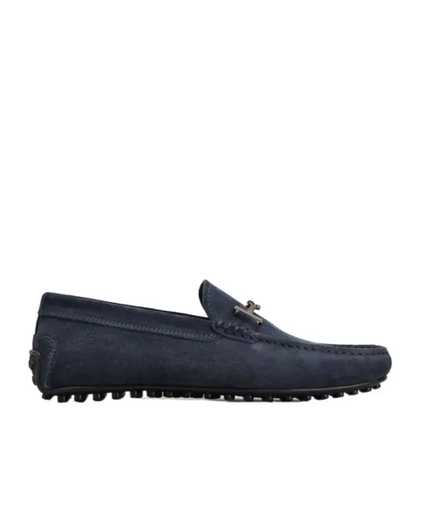 TOD'S City Gommino Driving Loafers With Logo Detail - Black