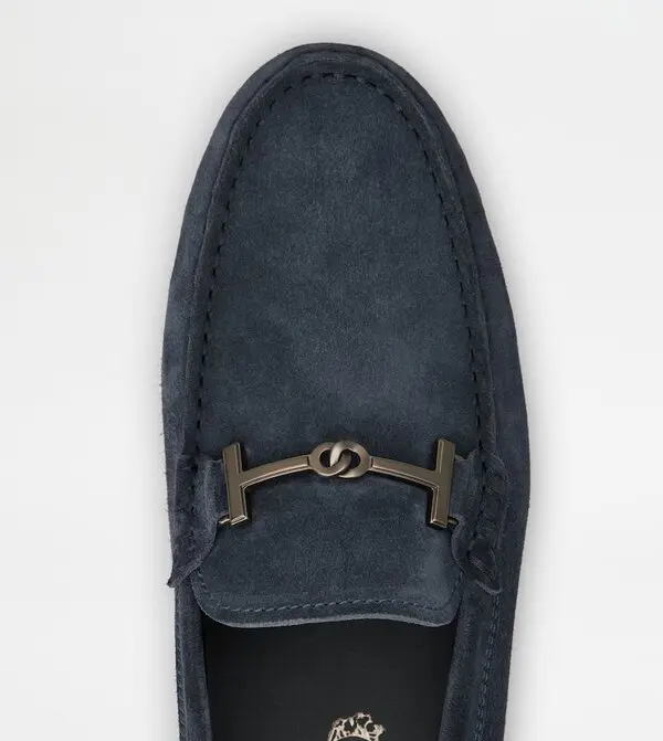 TOD'S City Gommino Driving Loafers With Logo Detail - Black