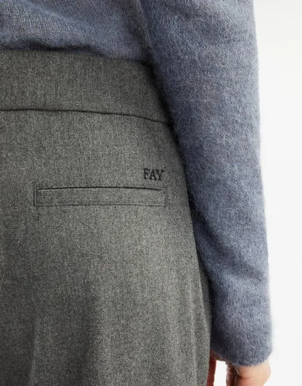 FAY Straight-leg Trousers With Drawstring Waist