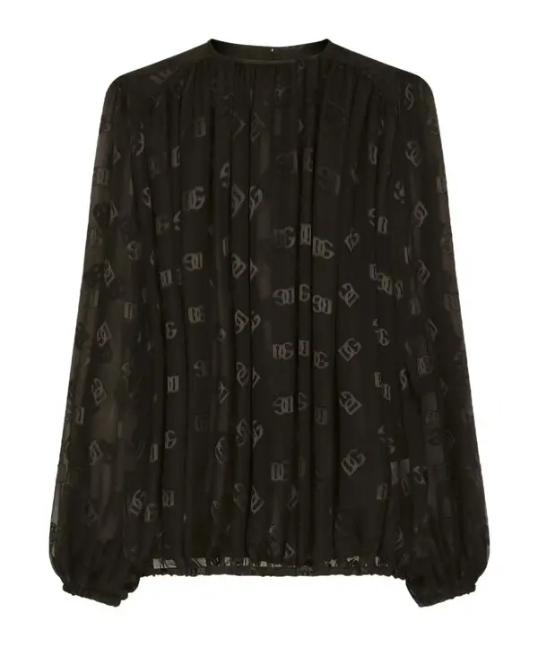 Dolce & Gabbana Dg Logo Monogram Blouse