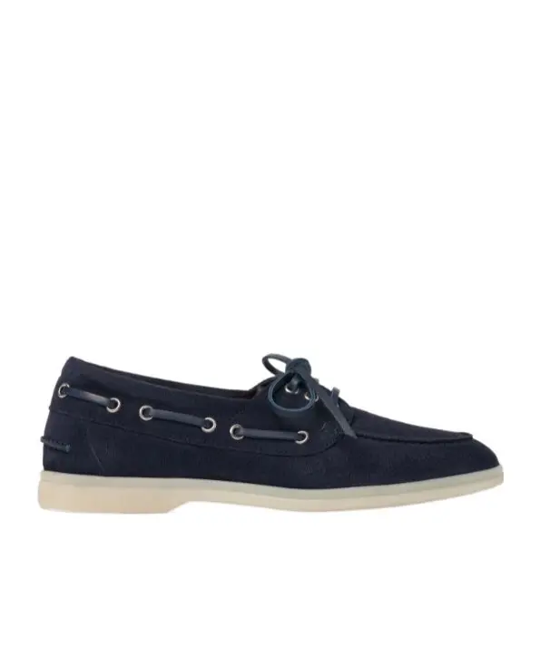 SCAROSSO Lia Suede Loafers - Blue