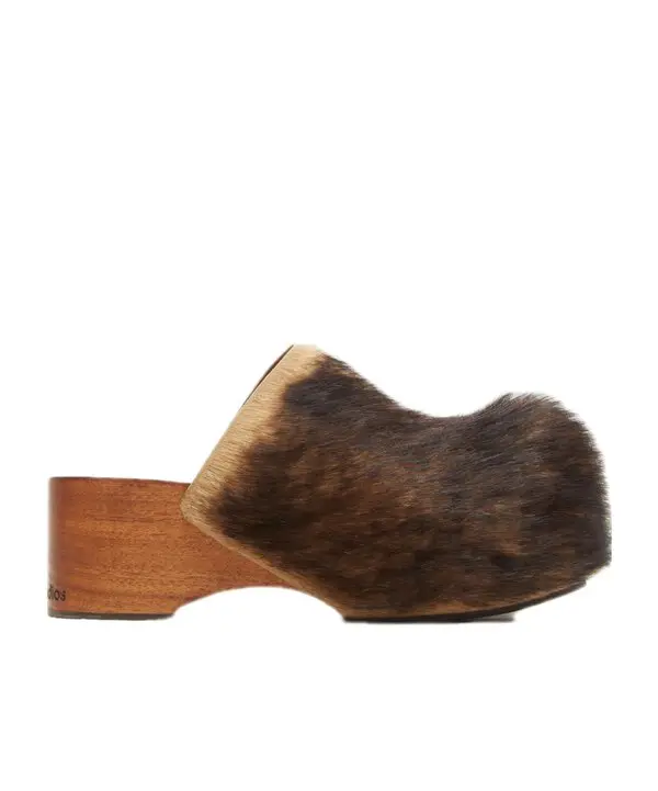 Acne Studios Wood Clogs - Brown