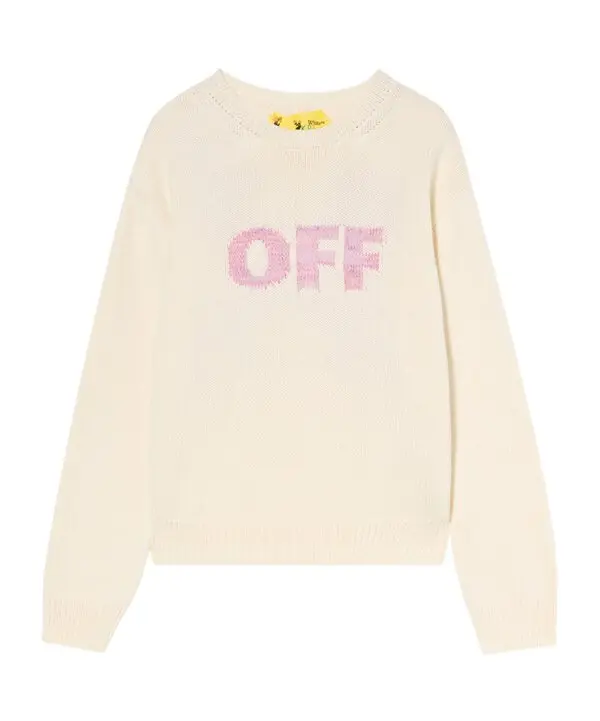 Off-White Terry Embroidery Arrow Logo Sweater